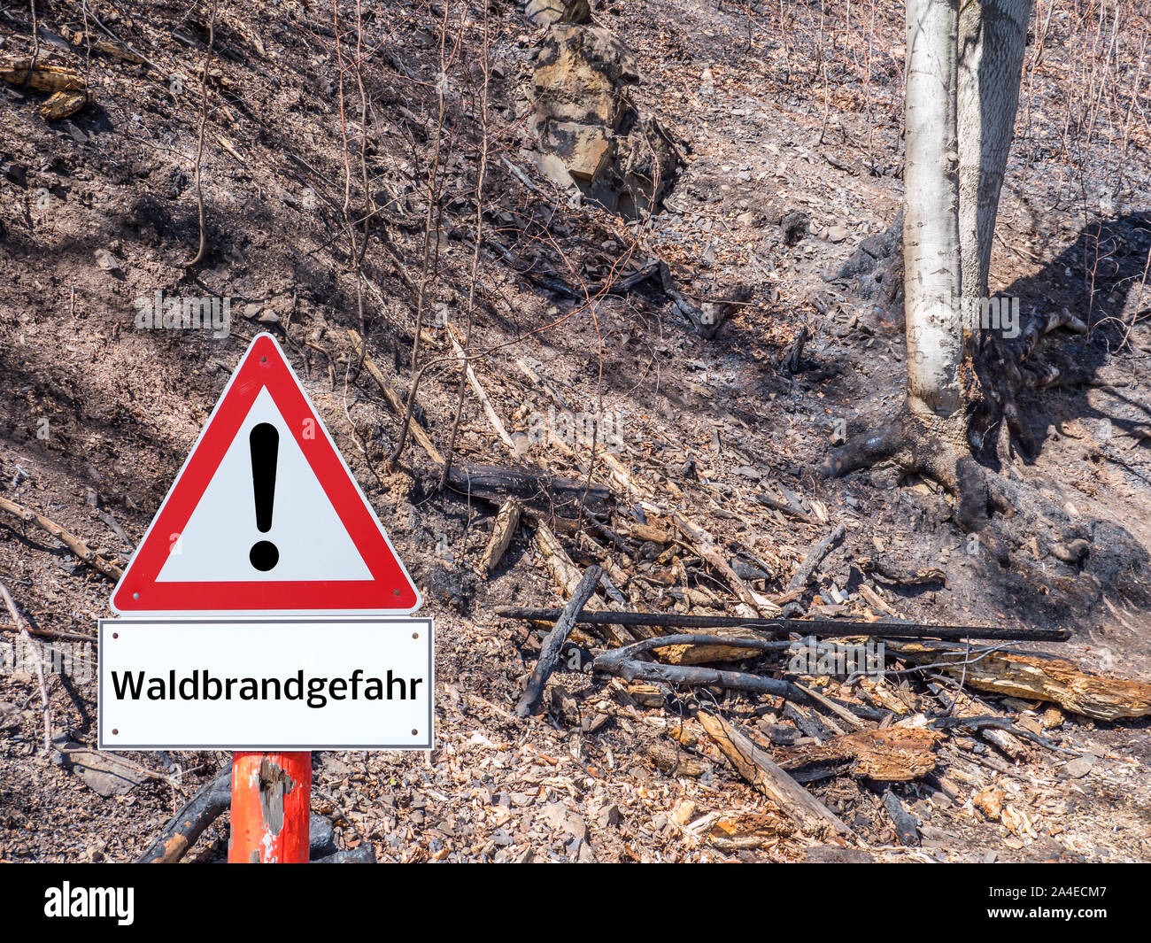 Forest fire danger sign hi-res stock photography and images - Alamy