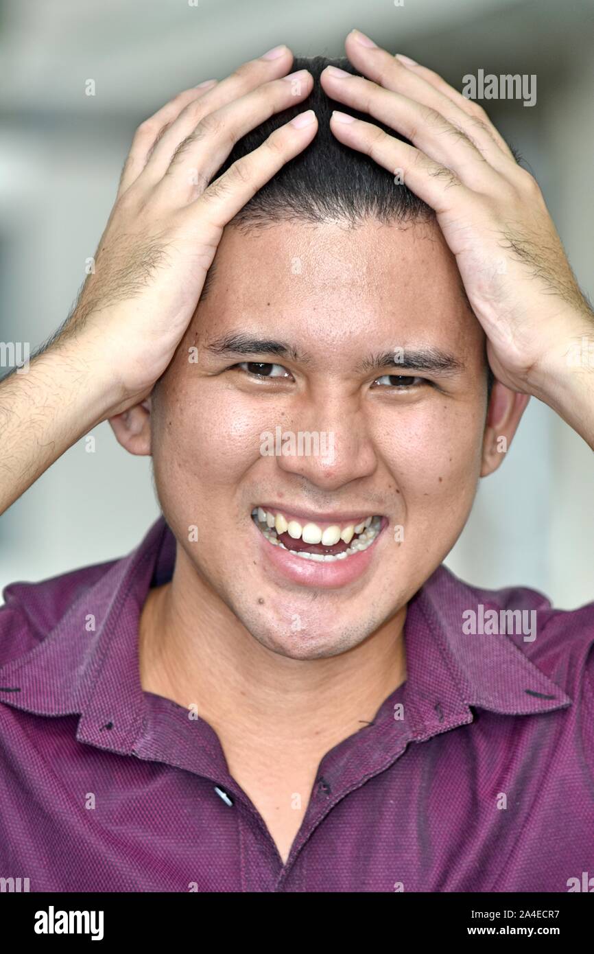 Surprised Handsome Person Stock Photo - Alamy