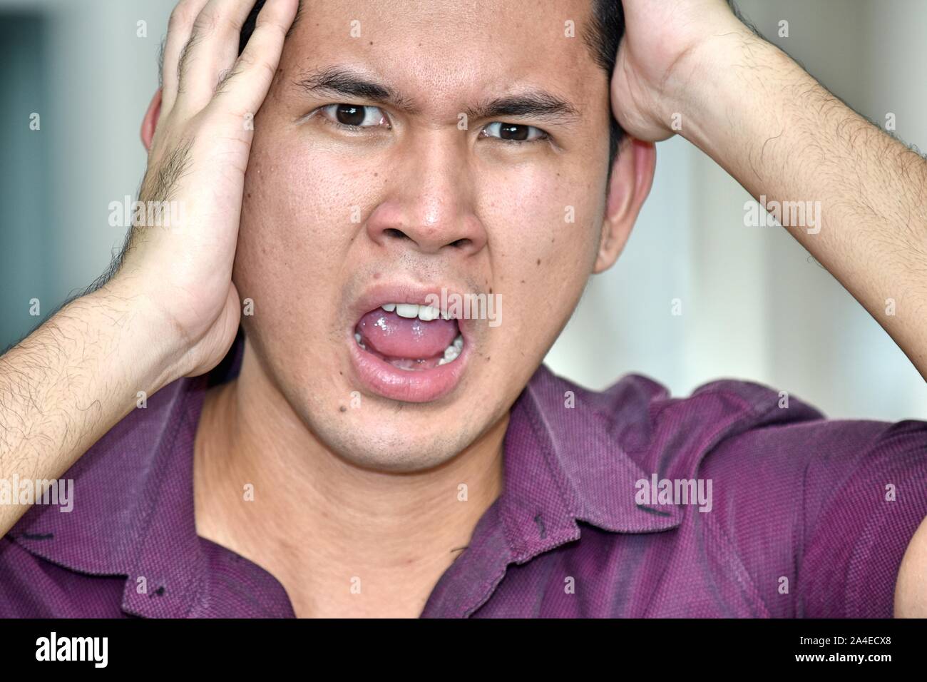 An Adult Male And Anxiety Stock Photo - Alamy