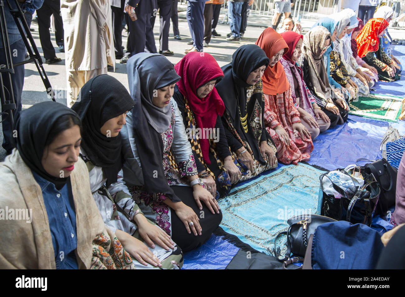 American Muslim Day Parade on Madison Avenue in New York City. Muslim ...
