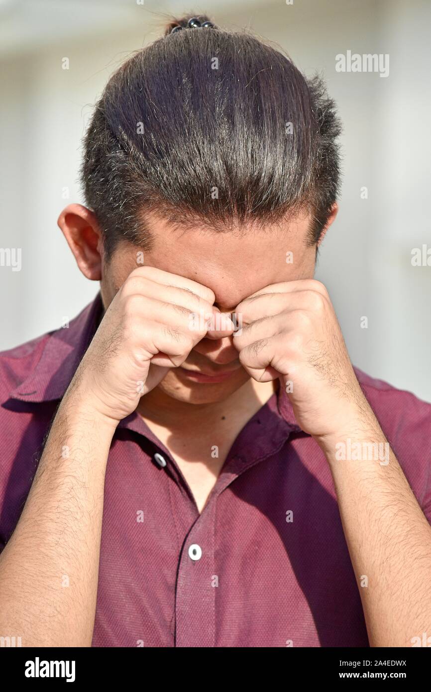 Tearful Male Man Stock Photo - Alamy