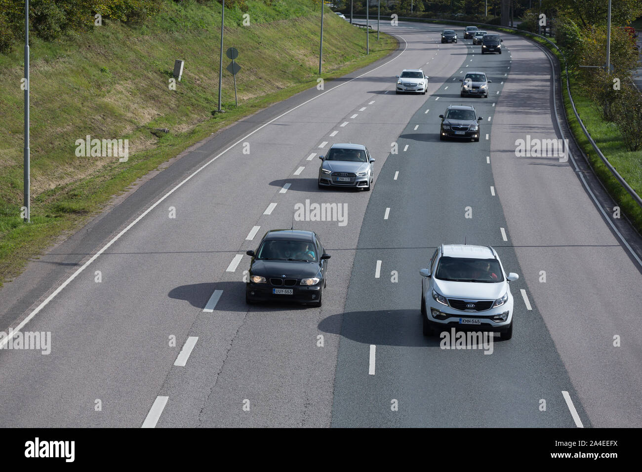 Traffic in city of Helsinki, capital of Finland Stock Photo - Alamy