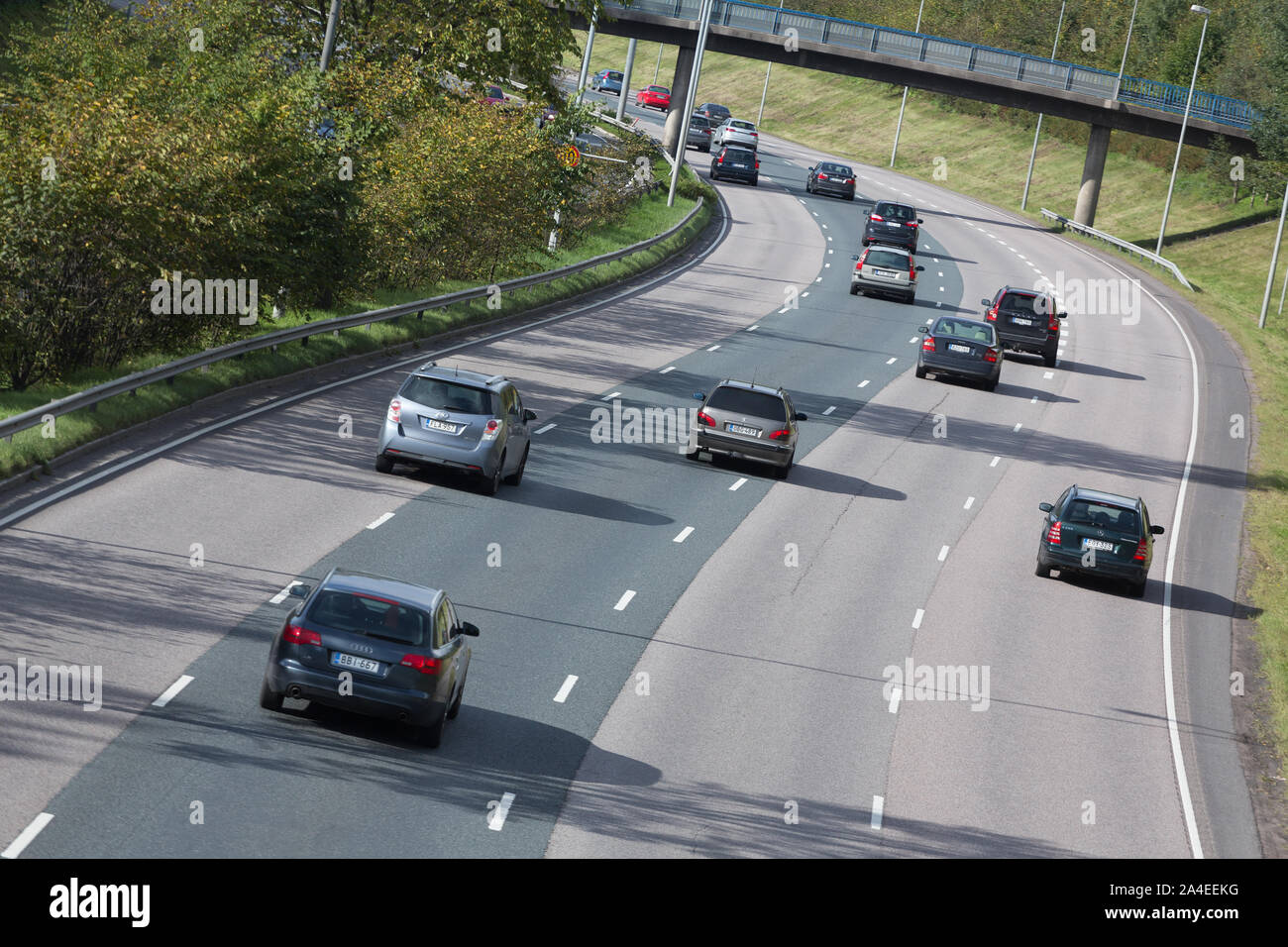 Traffic in city of Helsinki, capital of Finland Stock Photo - Alamy