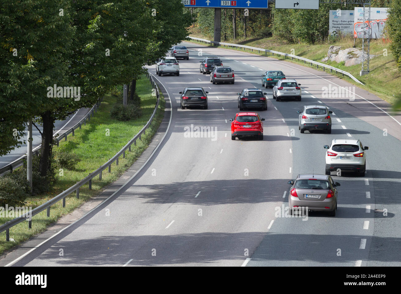 Traffic in city of Helsinki, capital of Finland Stock Photo - Alamy
