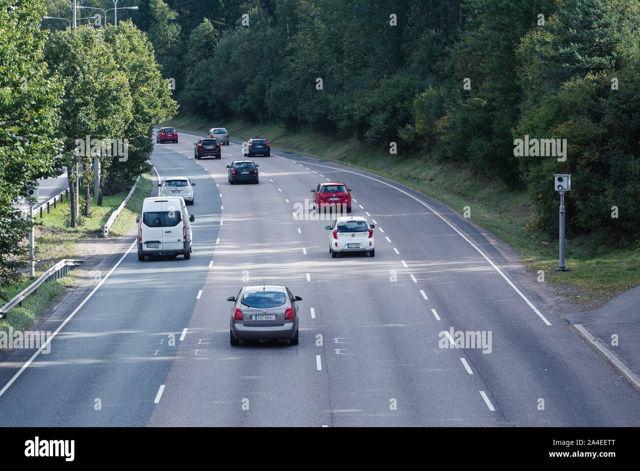 Traffic in city of Helsinki, capital of Finland Stock Photo - Alamy