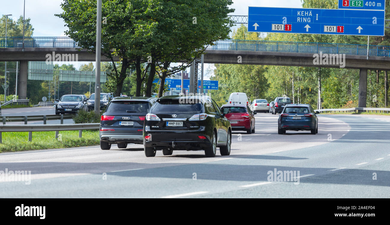 Traffic in city of Helsinki, capital of Finland Stock Photo - Alamy