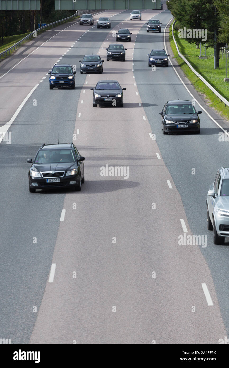Traffic in city of Helsinki, capital of Finland Stock Photo - Alamy