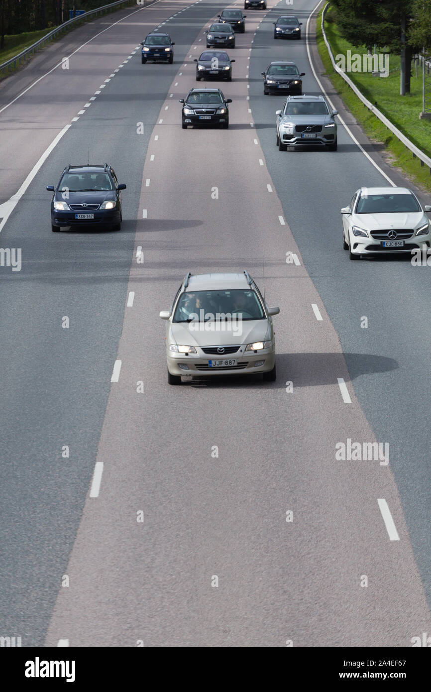 Traffic in city of Helsinki, capital of Finland Stock Photo - Alamy