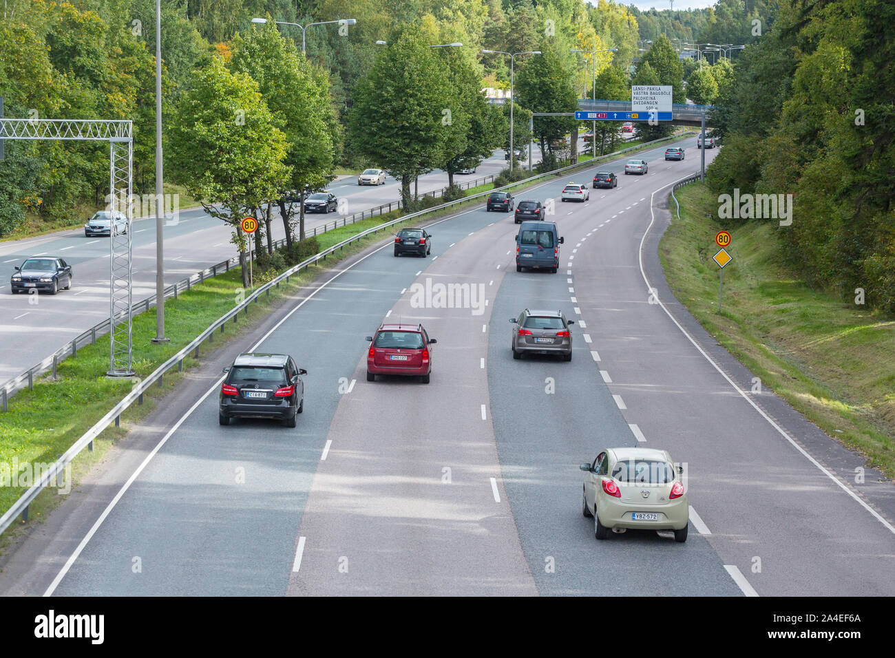 Traffic in city of Helsinki, capital of Finland Stock Photo - Alamy