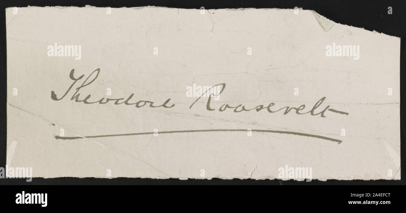 Theodore Roosevelt signature Stock Photo - Alamy