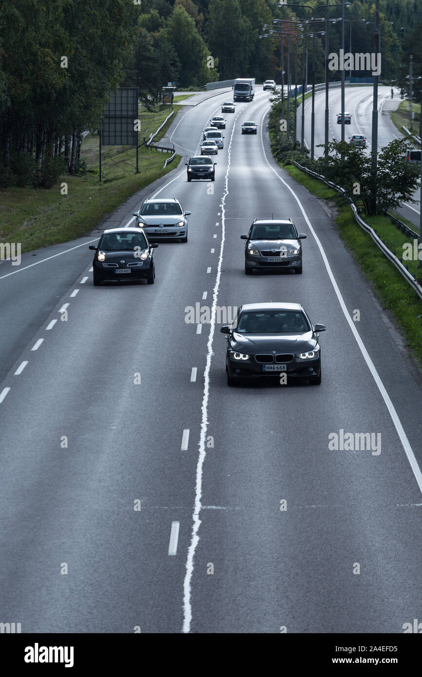 Traffic in city of Helsinki, capital of Finland Stock Photo - Alamy