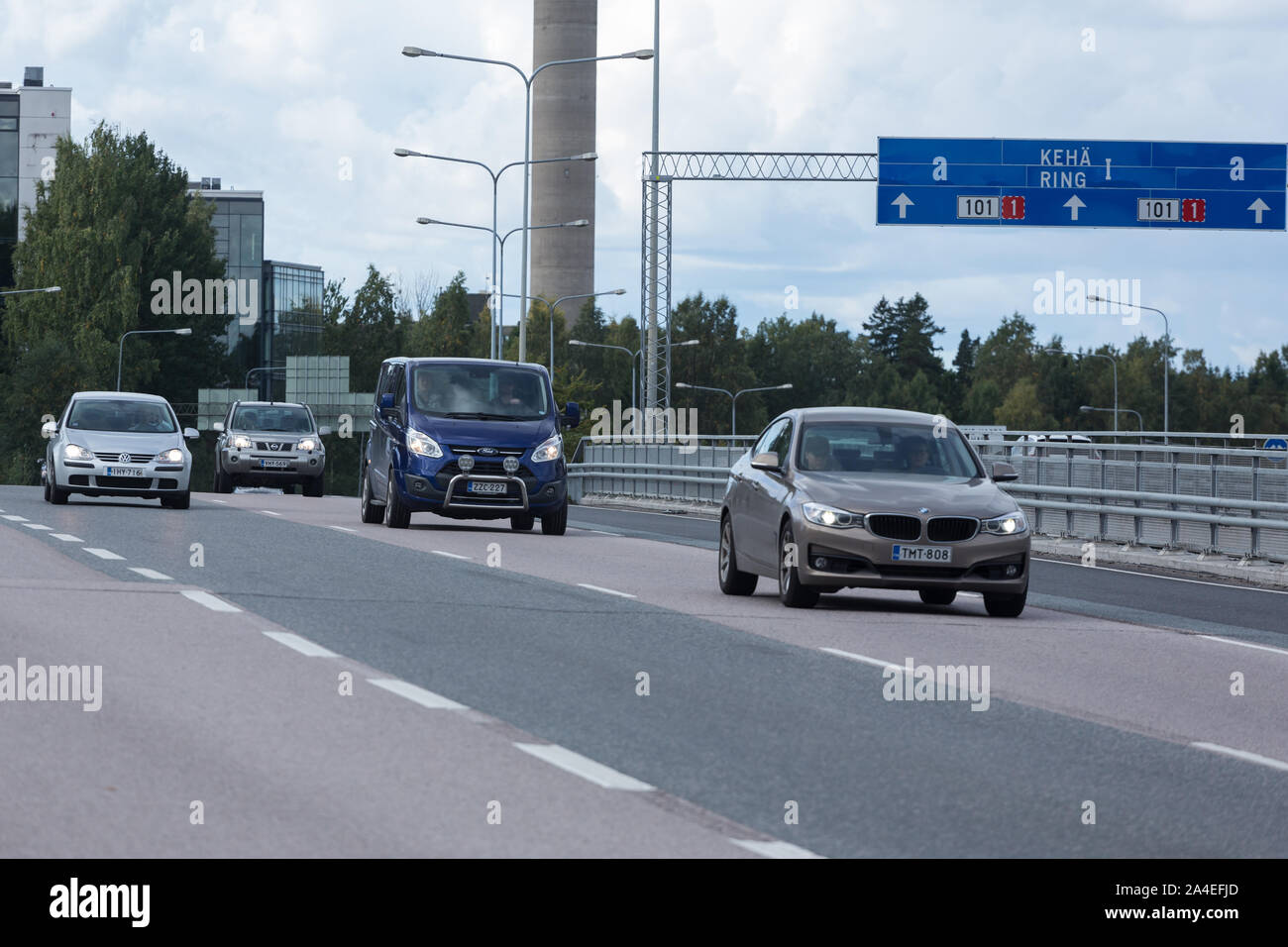 Traffic in city of Helsinki, capital of Finland Stock Photo - Alamy