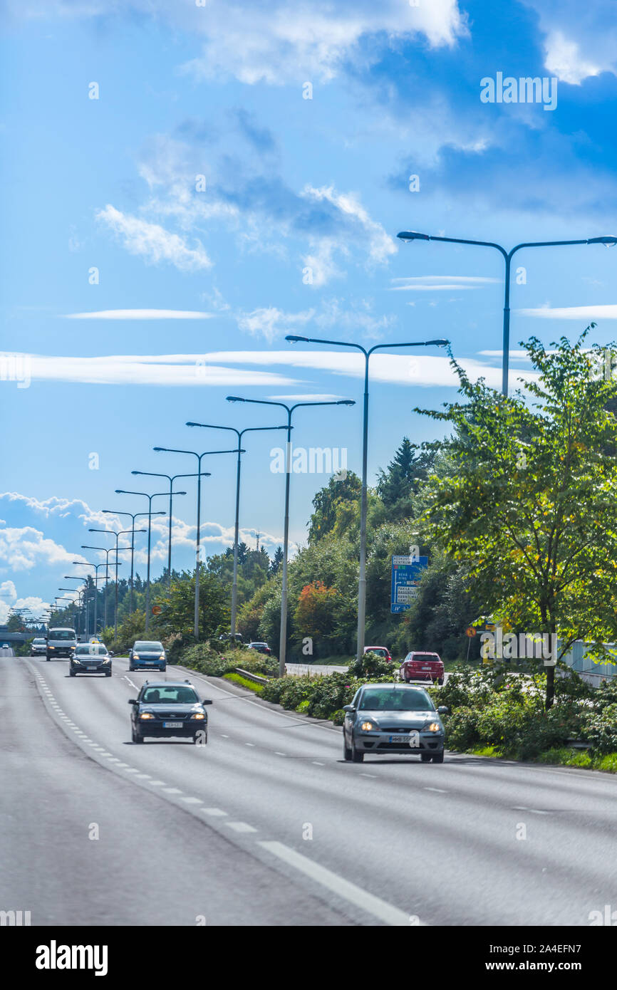 Traffic in city of Helsinki, capital of Finland Stock Photo - Alamy