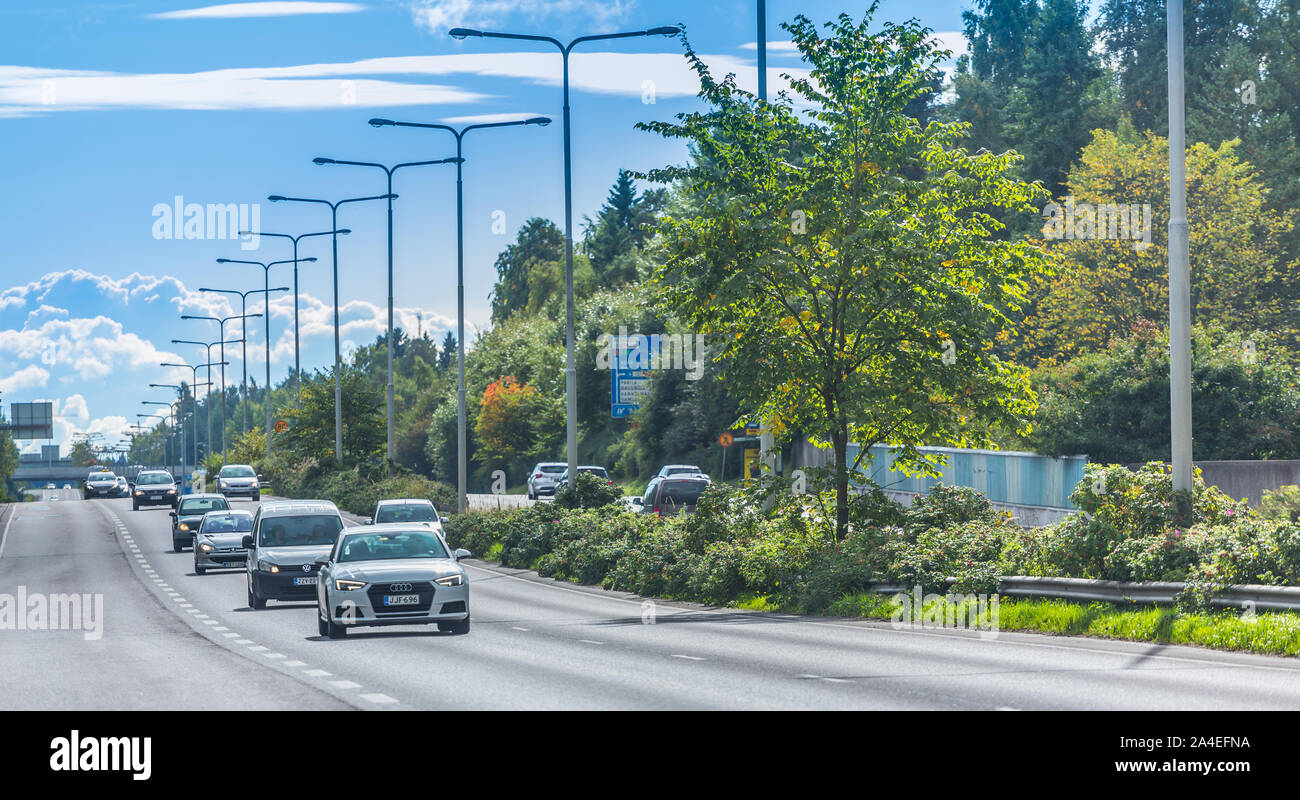 Traffic in city of Helsinki, capital of Finland Stock Photo - Alamy