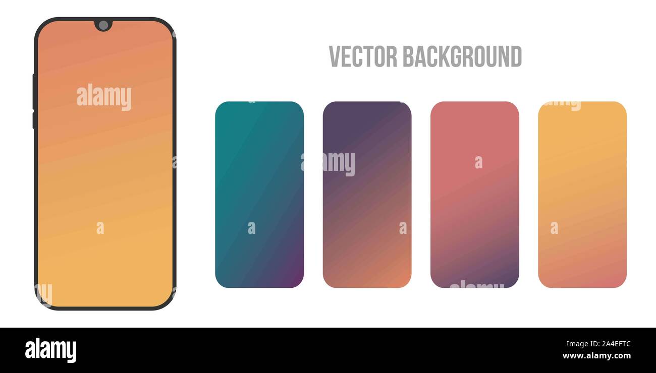 Soft color background. Modern screen vector design for mobile app. Soft ...