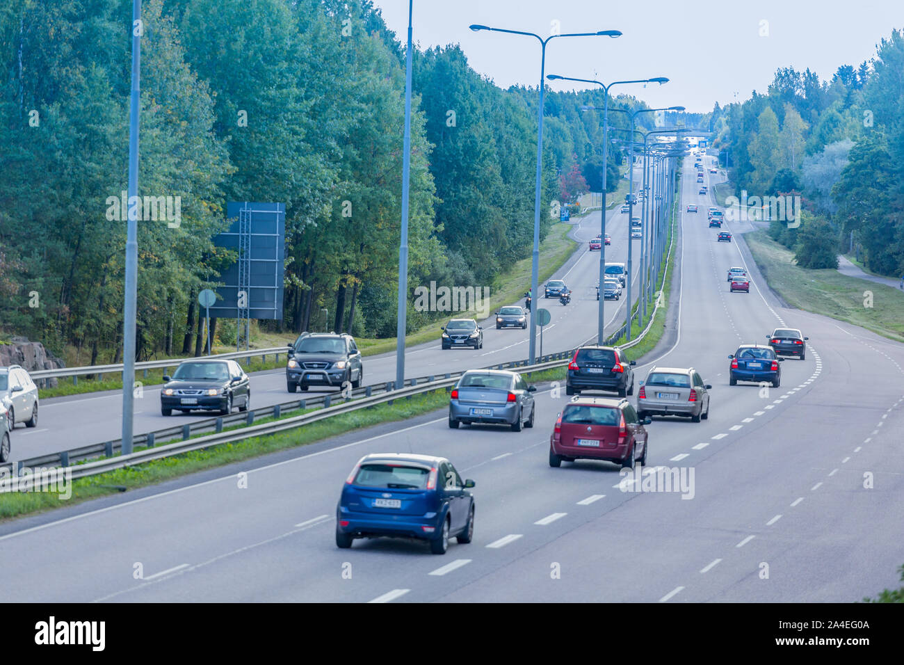 Traffic in city of Helsinki, capital of Finland Stock Photo - Alamy