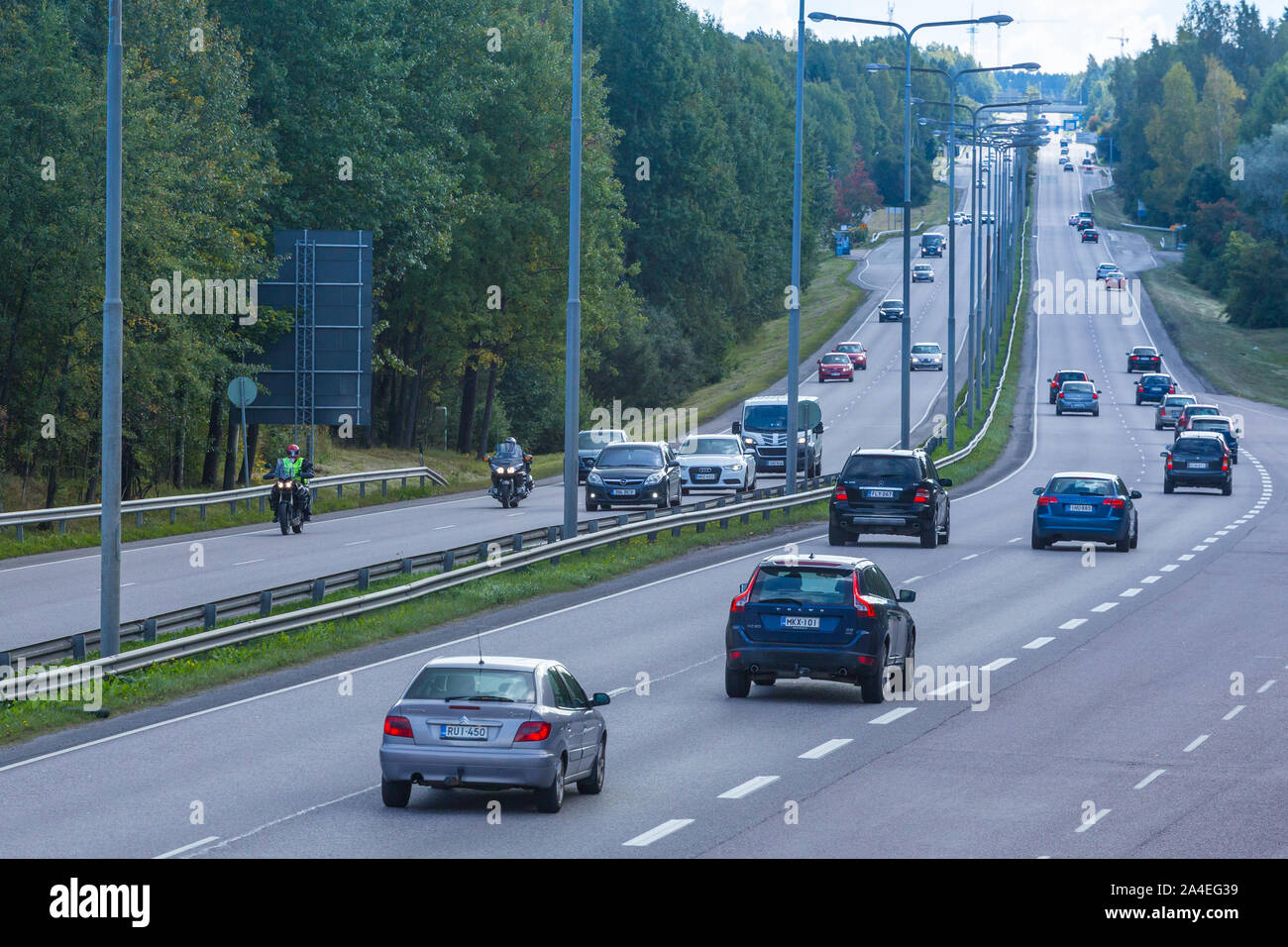 Traffic in city of Helsinki, capital of Finland Stock Photo - Alamy