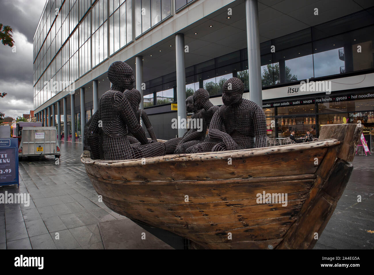 LONDON, ENGLAND - September 15, 2019, The sculpture Kalliopi Lemos ...