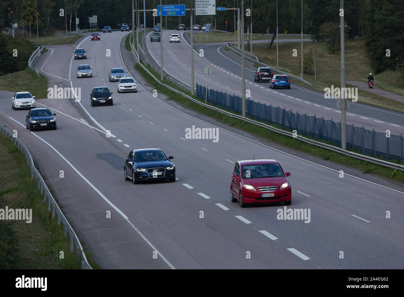 Traffic in city of Helsinki, capital of Finland Stock Photo - Alamy