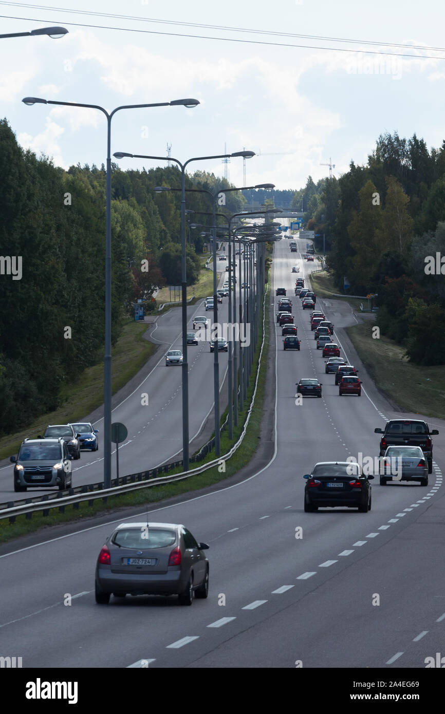 Traffic in city of Helsinki, capital of Finland Stock Photo - Alamy