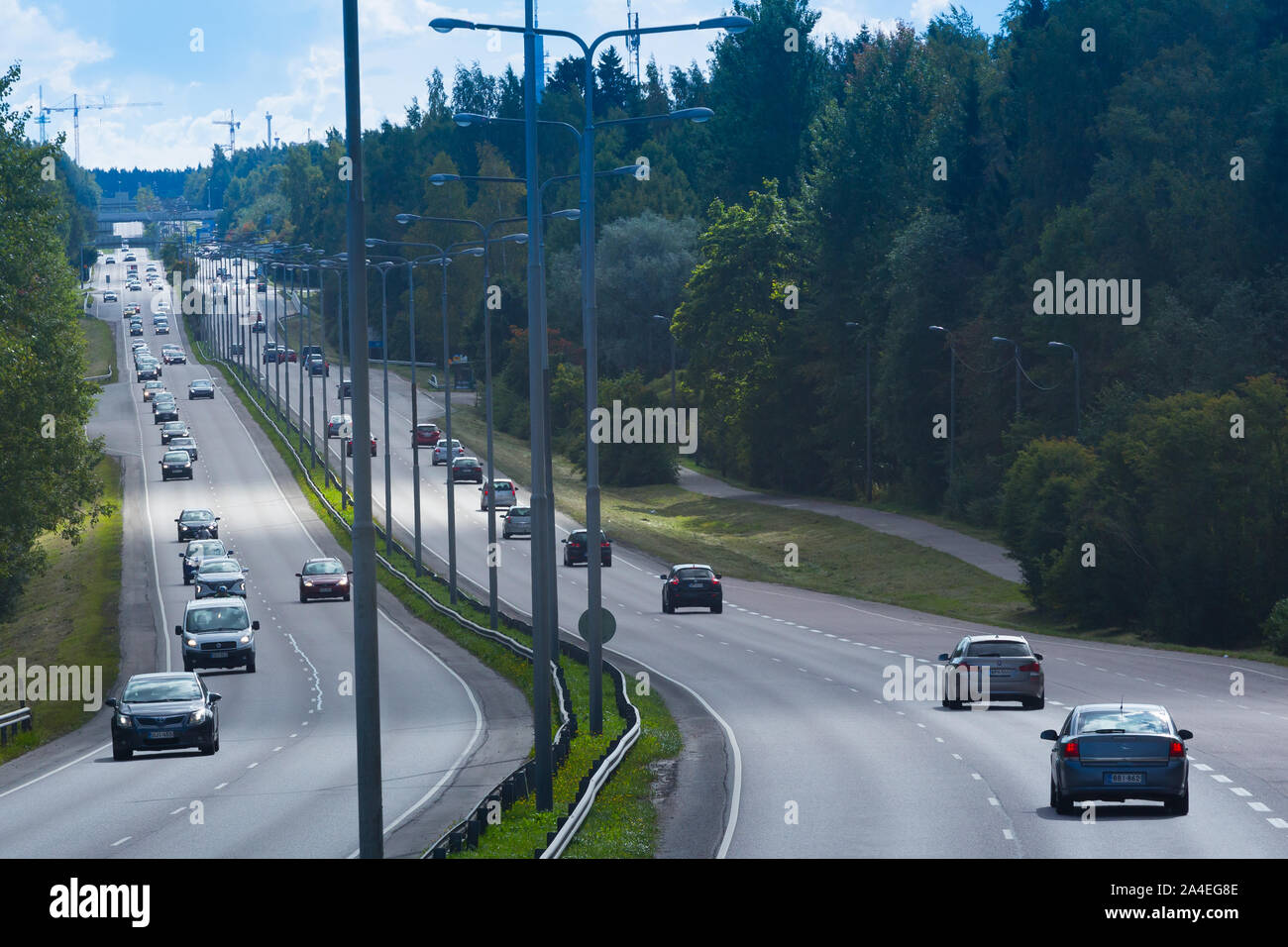 Traffic in city of Helsinki, capital of Finland Stock Photo - Alamy