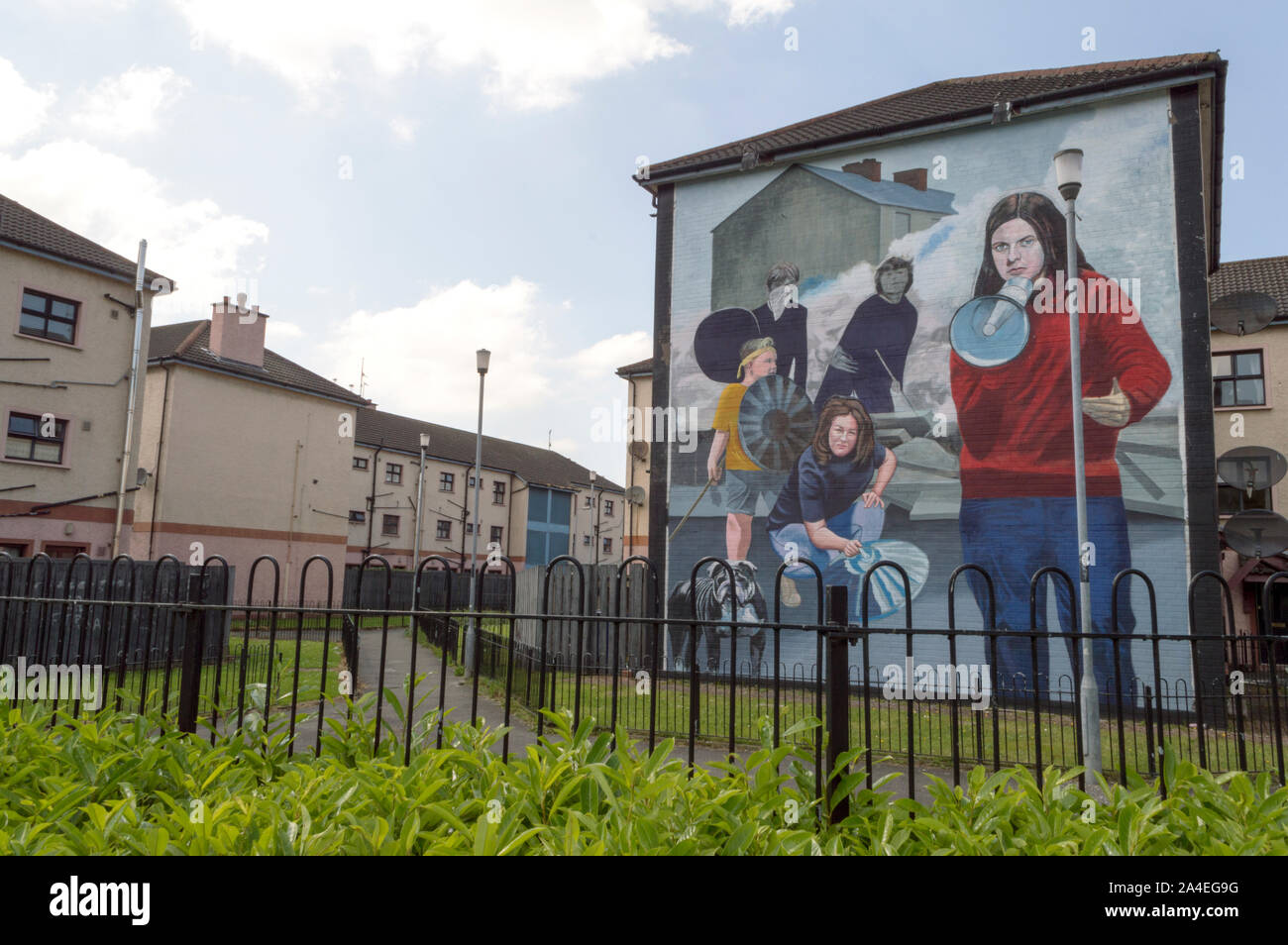 Bernadette Mural, Derry/londonderry, Northern Ireland Stock Photo - Alamy