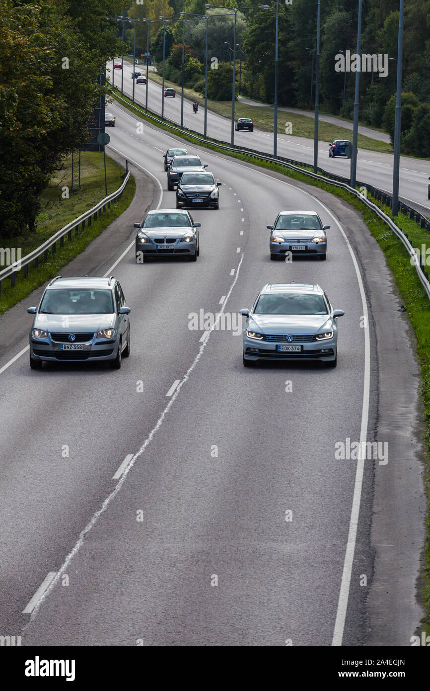 Traffic in city of Helsinki, capital of Finland Stock Photo - Alamy