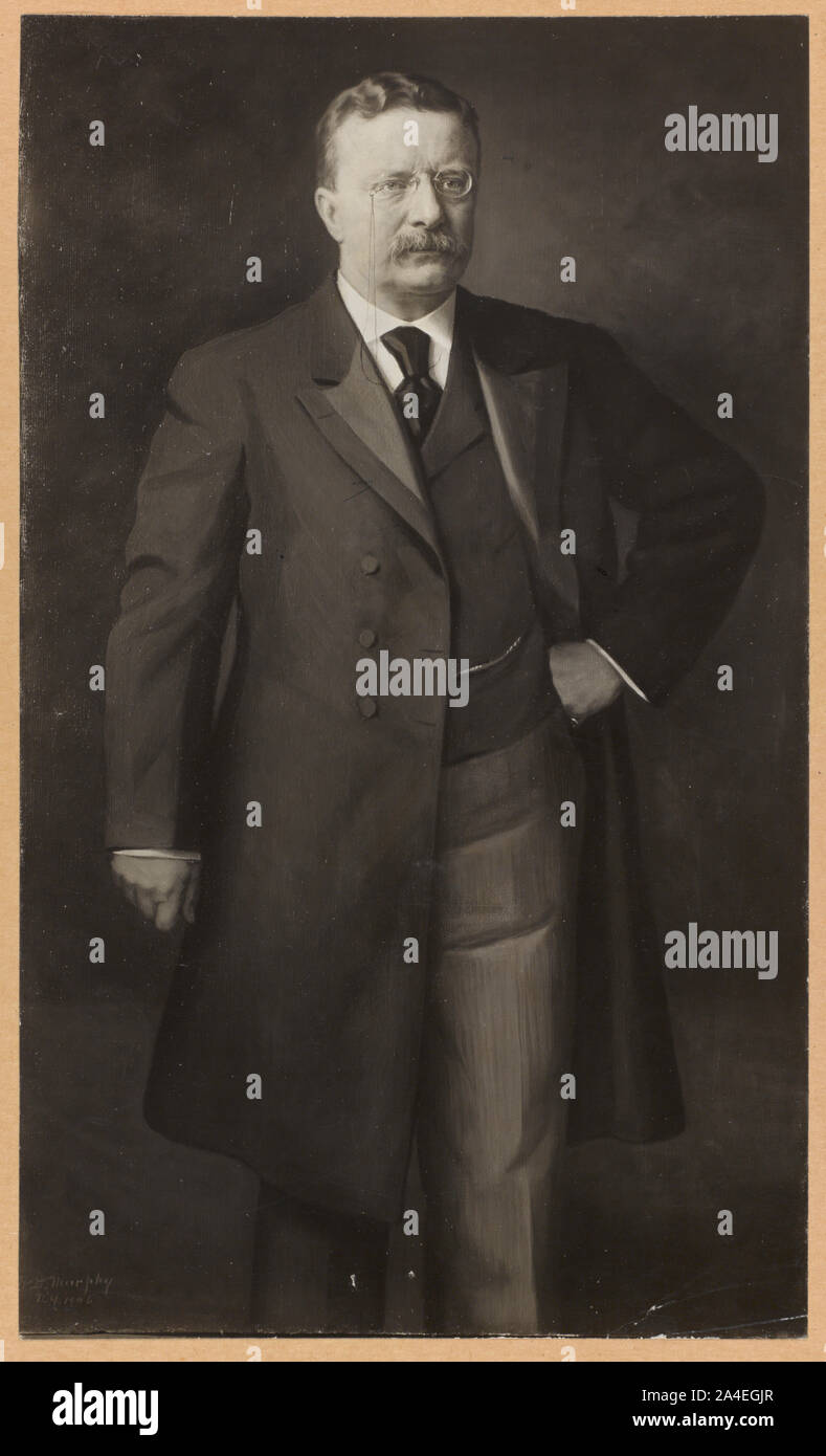 Theodore Roosevelt, full front view portrait and standing Stock Photo ...