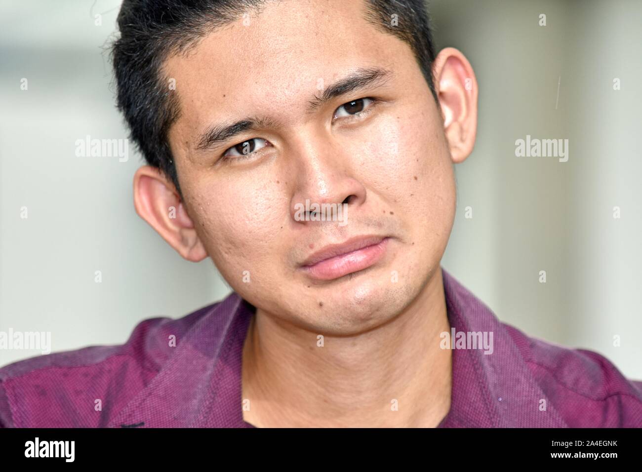 Serious Young Filipino Adult Male Stock Photo - Alamy
