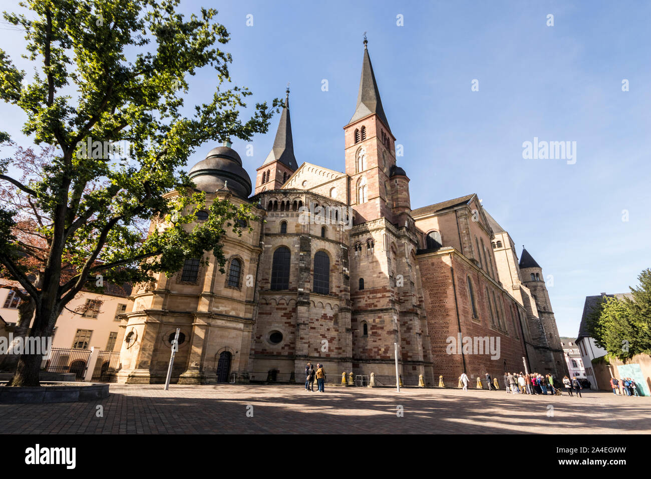 Trier, Germany. Gothic apse of the Cathedral of Saint Peter, a World ...