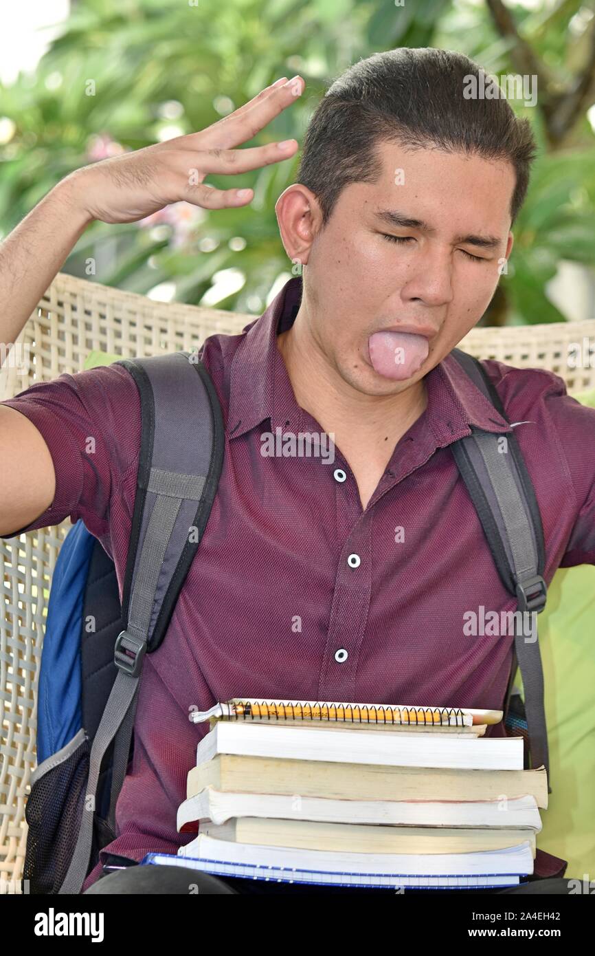 Boy Student Poor Health Stock Photo - Alamy