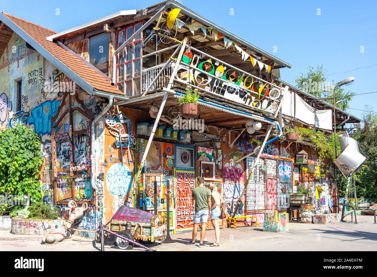 Metelkova city autonomous cultural center hi-res stock photography and ...