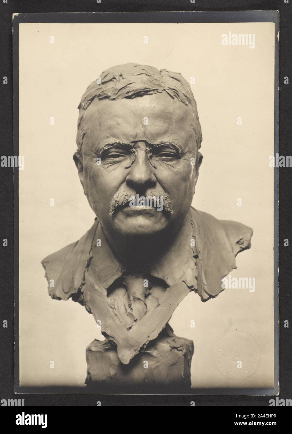Theodore Roosevelt, portrait bust, full front view Stock Photo - Alamy