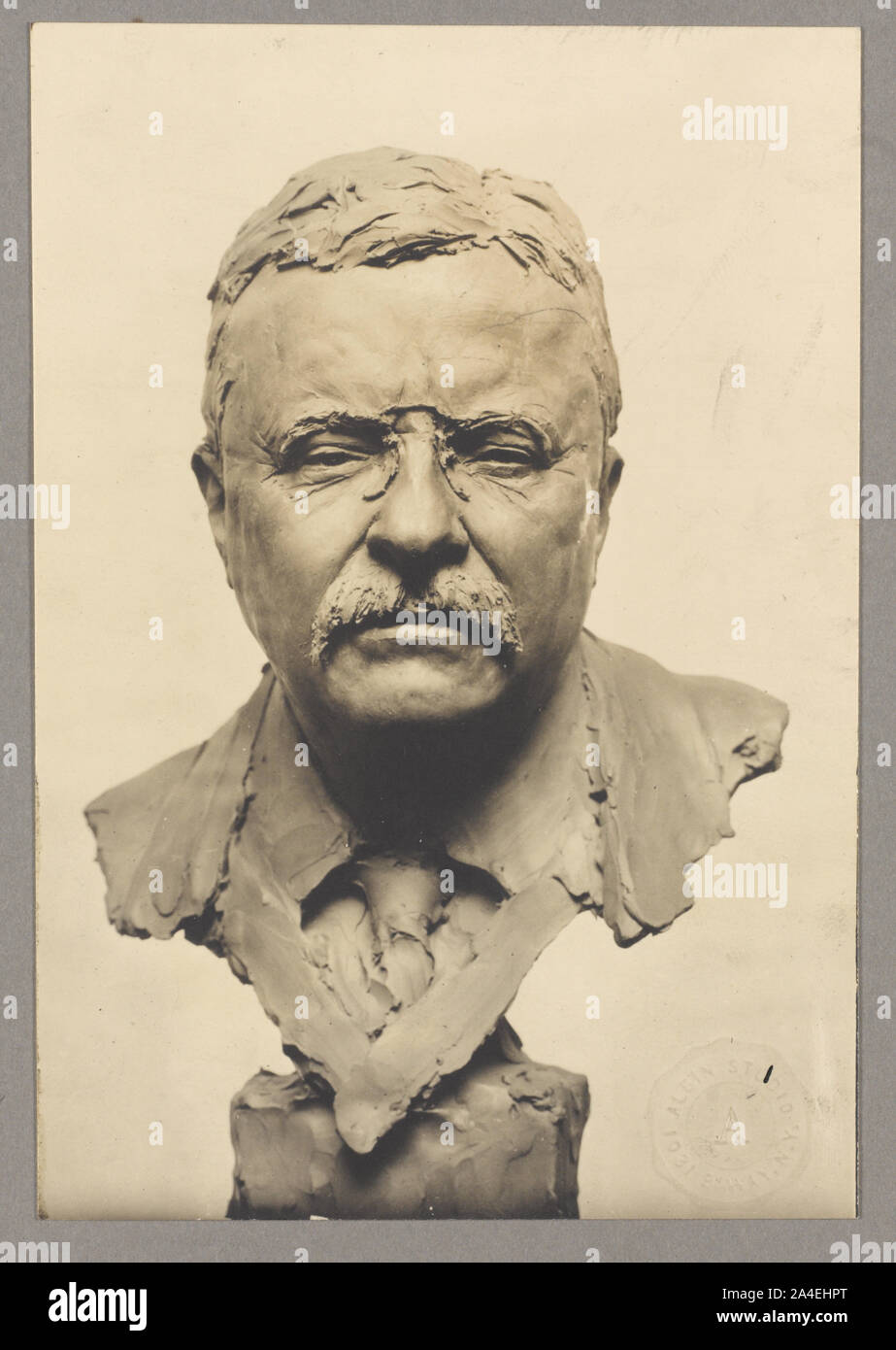 Theodore Roosevelt, portrait bust, full front view Stock Photo - Alamy