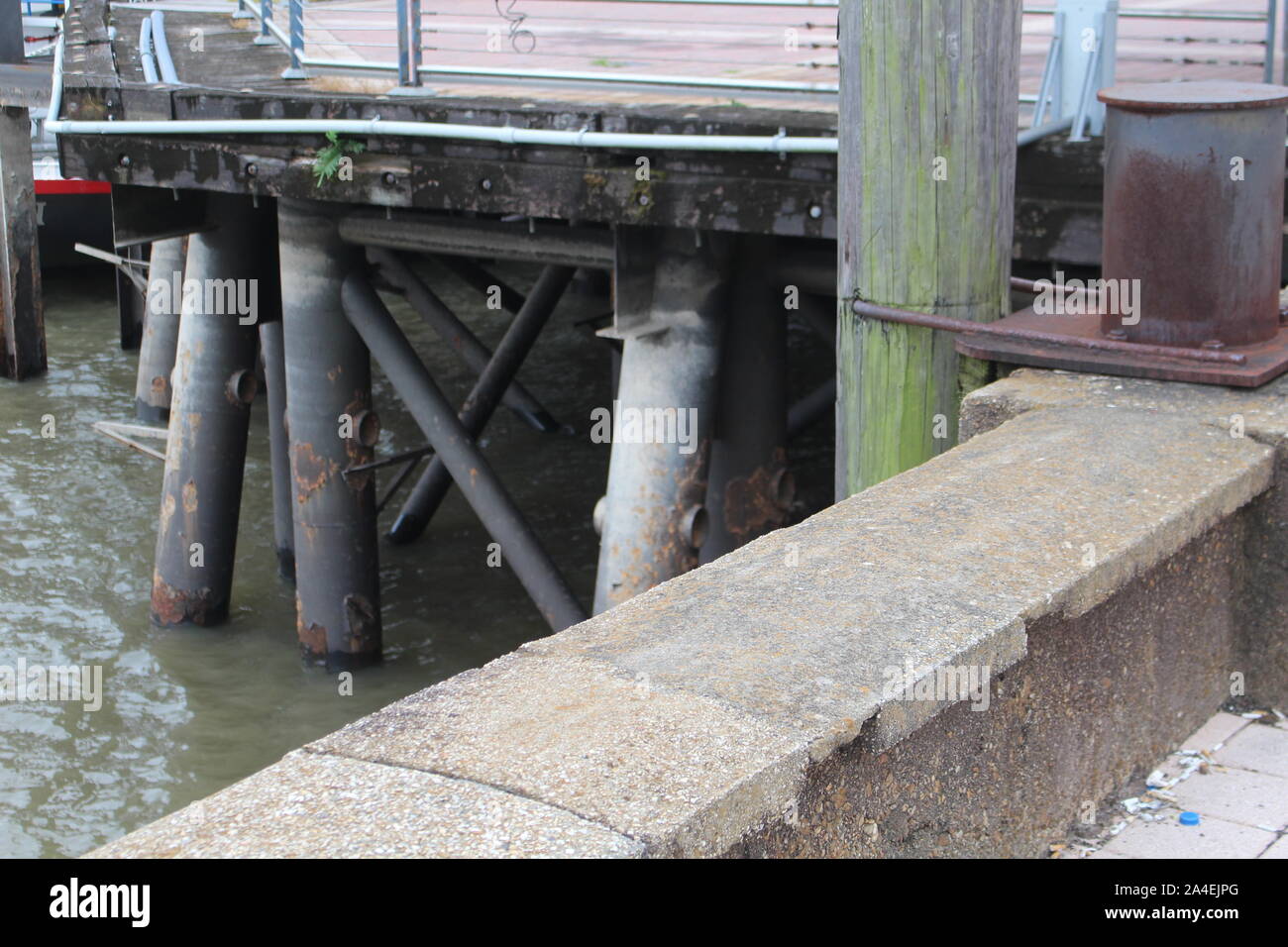 river dock with pilings Stock Photo - Alamy
