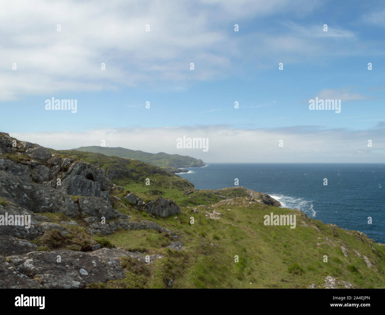 landscape along the sheep heads way Stock Photo - Alamy