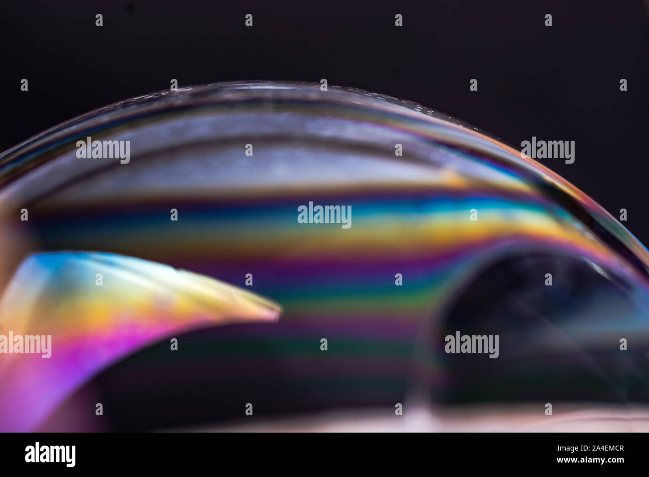 Air bubbles inside water base form patterns Stock Photo - Alamy