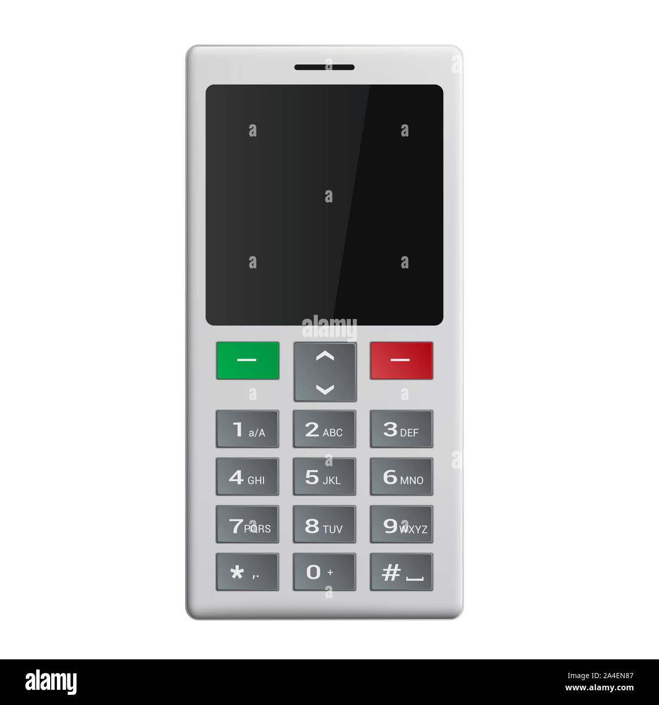 Senior cell phone button Stock Vector Images - Alamy