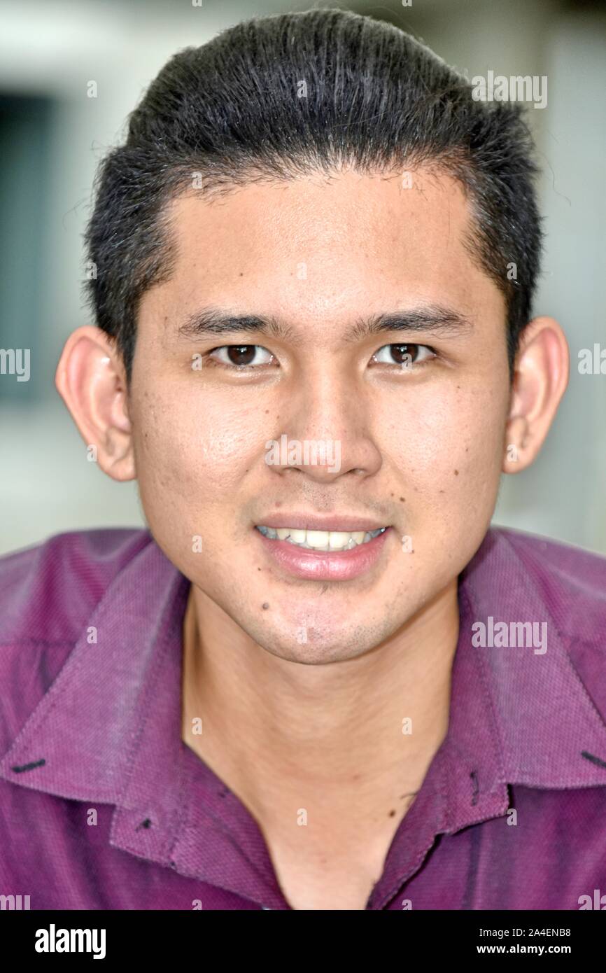 Handsome Filipino Male Smiling Stock Photo - Alamy