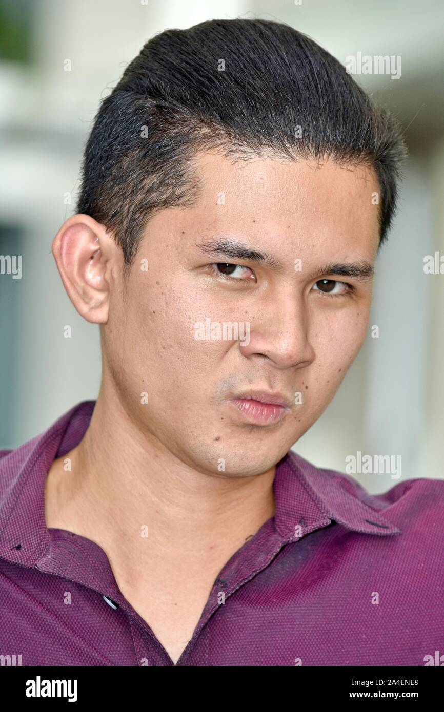 Confused Handsome Filipino Person Stock Photo - Alamy