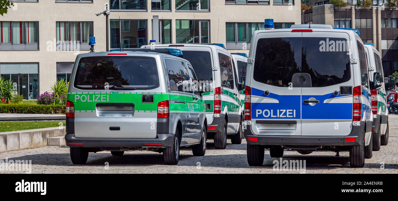 German police cars hi-res stock photography and images - Alamy