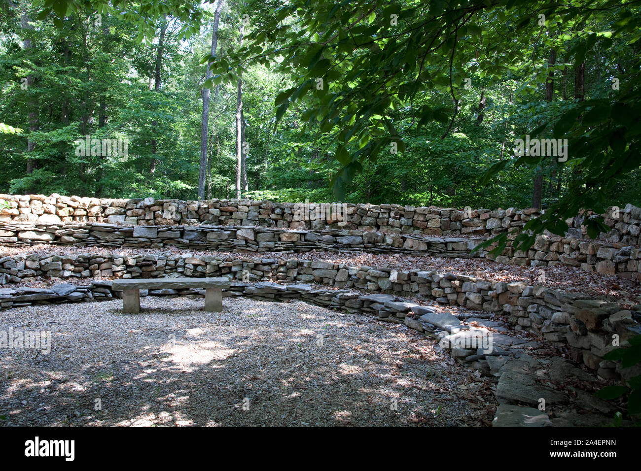 This is an amazing stone wall constructed single-handedly by a man named Tom Hendrix in Florence ...