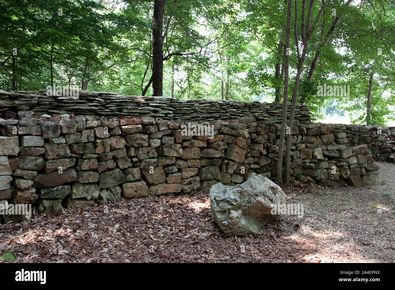 This is an amazing stone wall constructed single-handedly by a man named Tom Hendrix in Florence ...