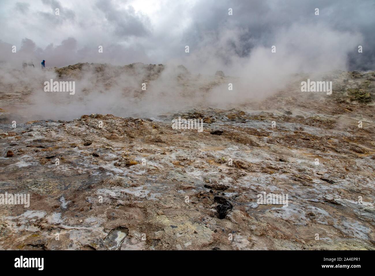 BUBBLING HOT CRATERS OF SULPHUR, SOLFATARAS AND FUMAROLES, VOLCANISM ...