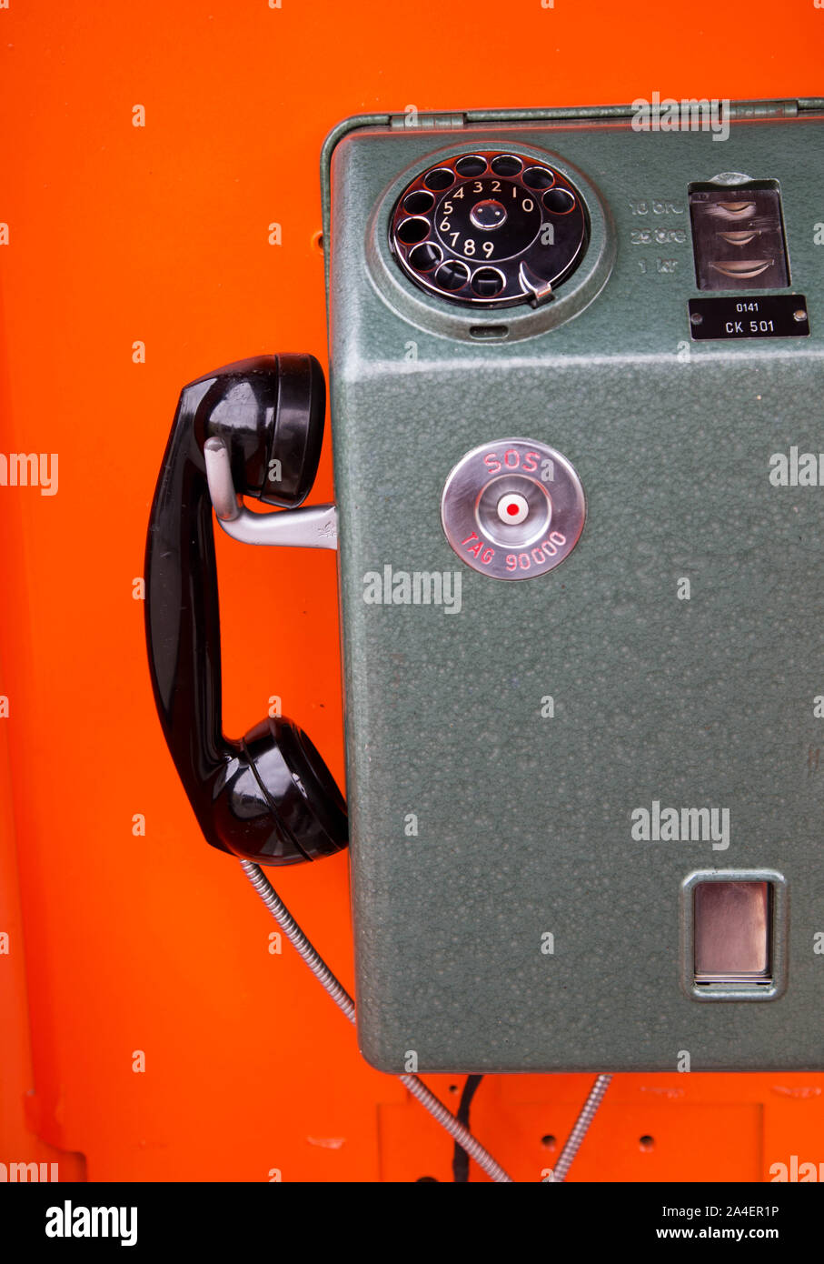 An old telephone booth.Photo Jeppe Gustafsson Stock Photo - Alamy