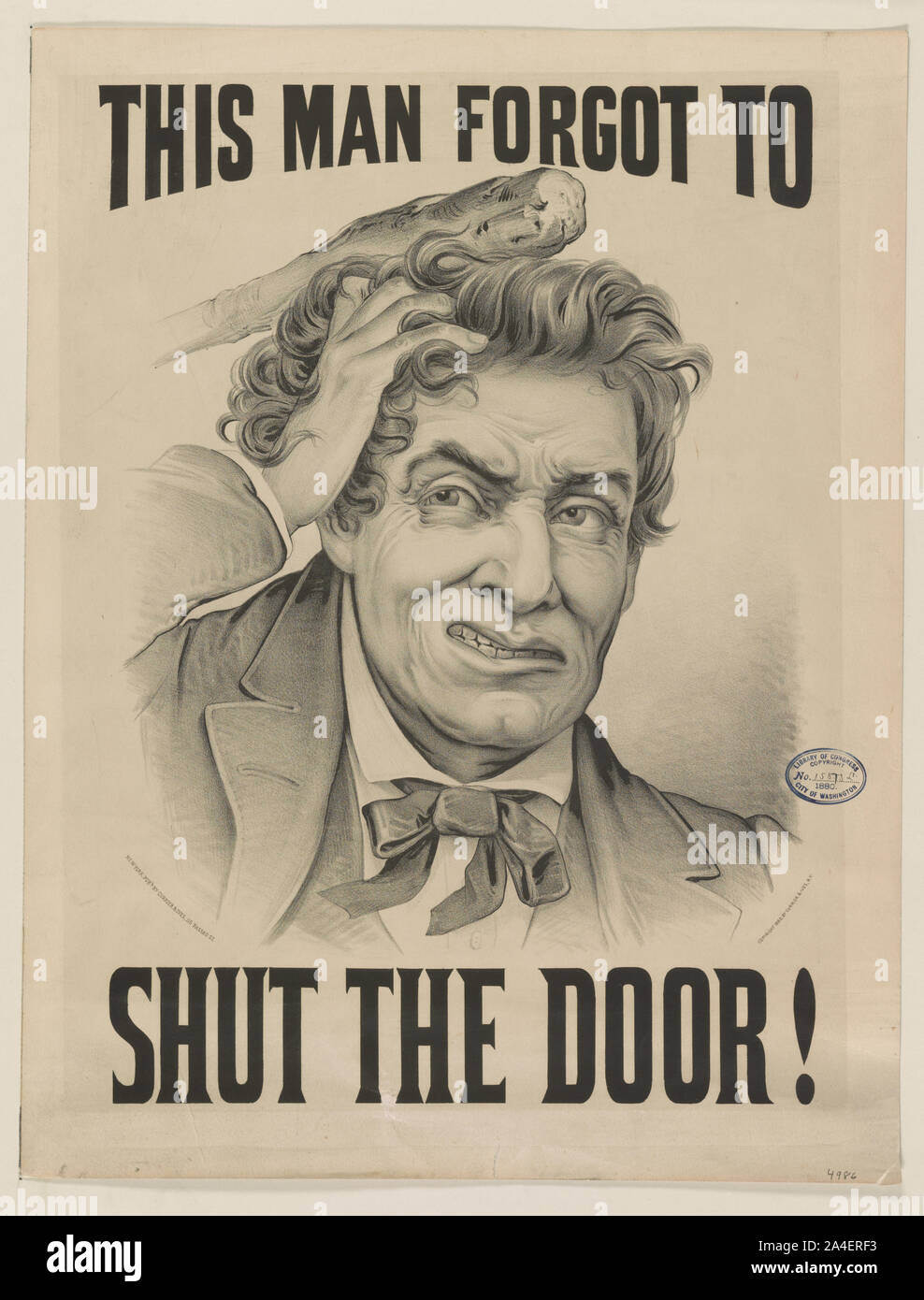 This man forgot to shut the door! Stock Photo - Alamy