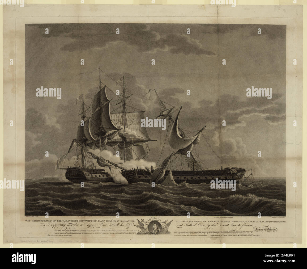 This representation of the U.S. Frigate Constitution, Isaac Hull, Esqr ...
