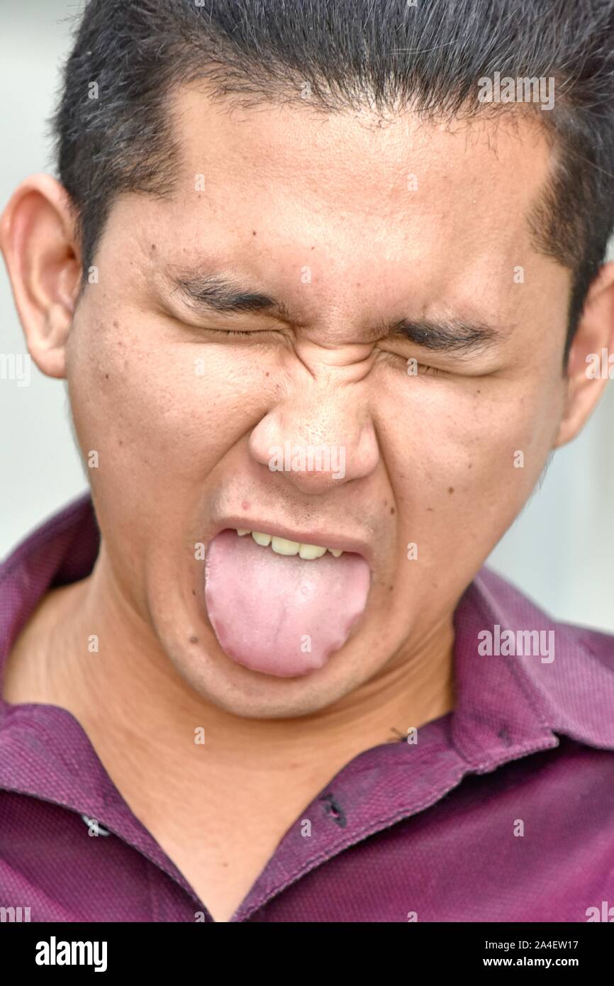 Sick Handsome Filipino Male Stock Photo - Alamy