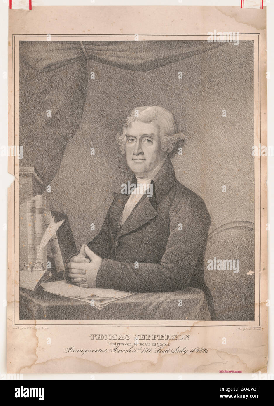 Thomas Jefferson. Third president of the United States Stock Photo - Alamy