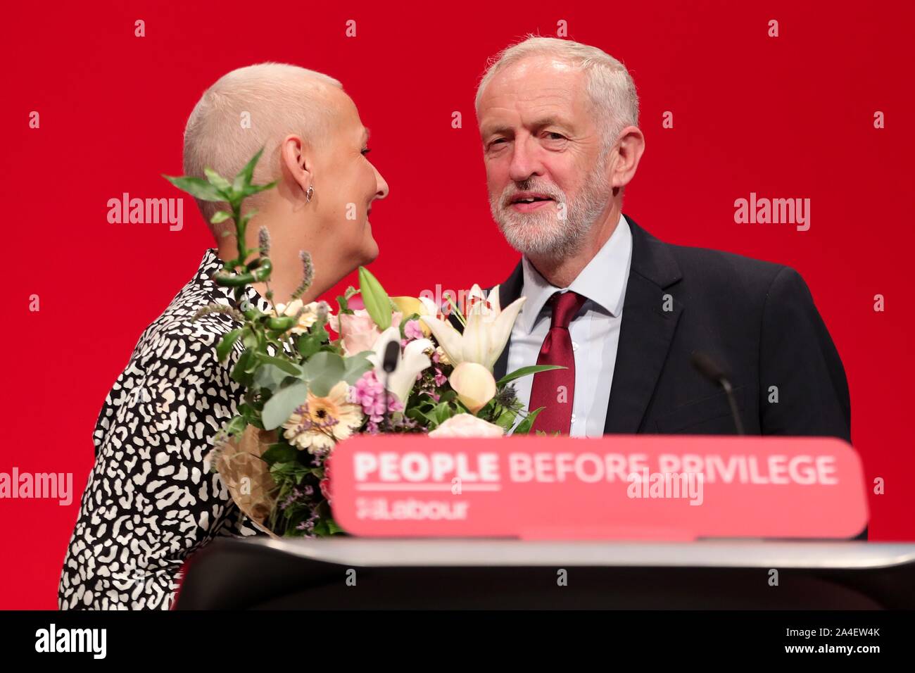 JENNIE FORMBY, JEREMY CORBYN, 2019 Stock Photo - Alamy
